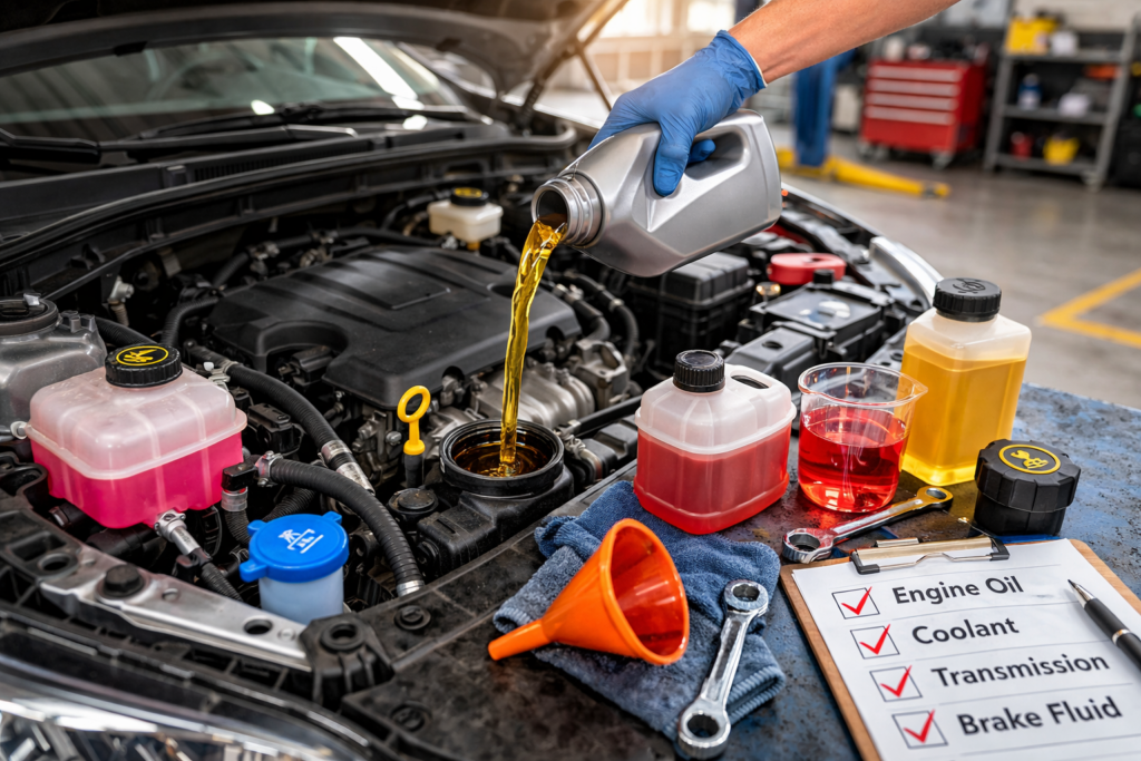 Vehicle Fluid Change Guide: Why, When, and Which Fluids to Replace